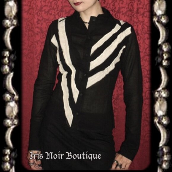 Heavy Red | Tops | Heavy Red Drew Dara Gothic Lolita Victorian Tattered ...